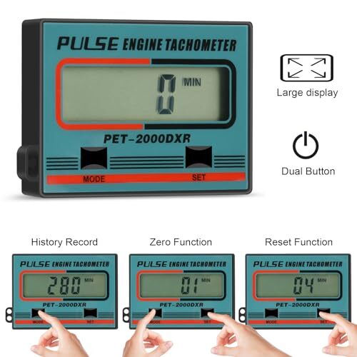 Digital Tachometer - Chainsaw Tachometer Tach Gauge Digital Display ...