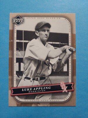 LUKE APPLING 2005 UPPER DECK CLASSICS BASEBALL CARD # 69 F7939 | eBay