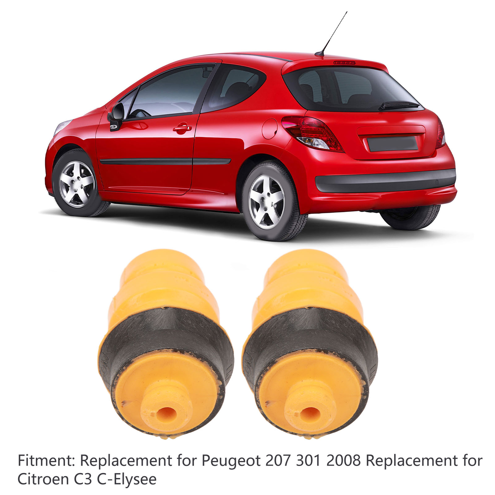 * 2 Pcs Rear Axle Suspension Shock Absorber Mount 516680 Bump Stop ...