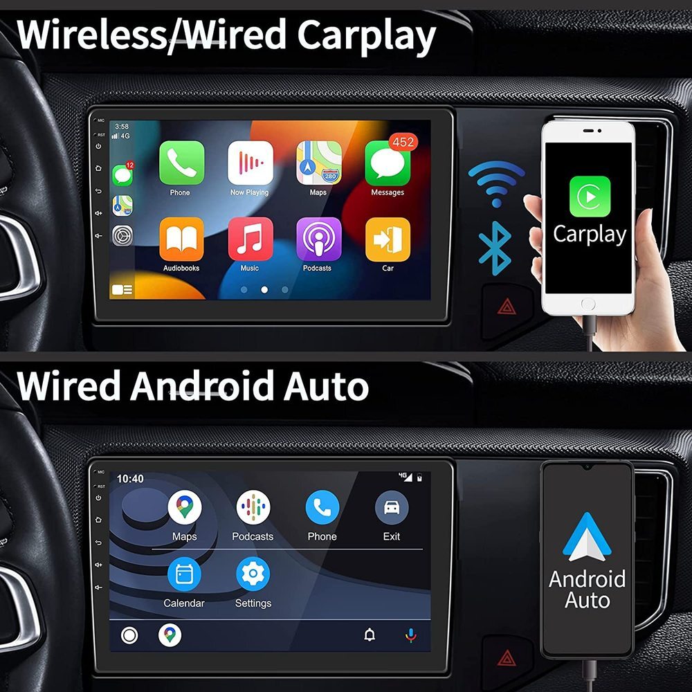 CAM+ Android 15 Car GPS Radio Player Stereo CarPlay For Honda Fit Jazz ...