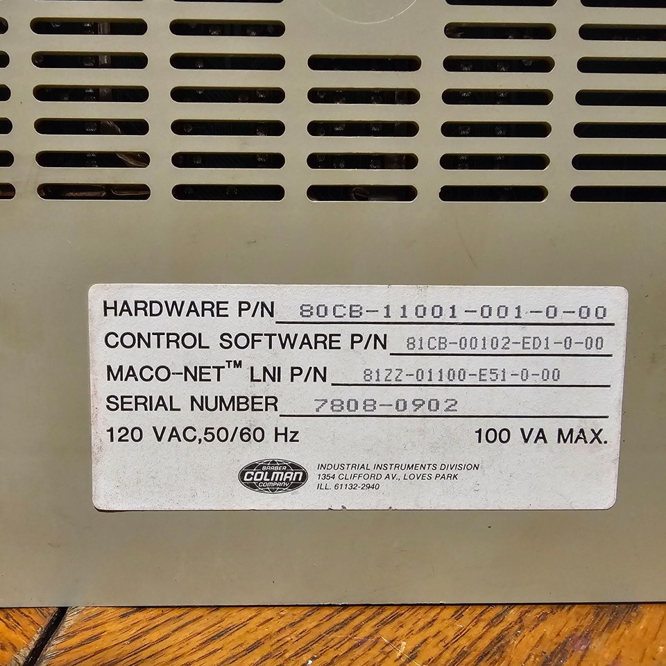 Barber Colman MACO 8000 80CB-11001-001-0-00 Sequence Module | eBay