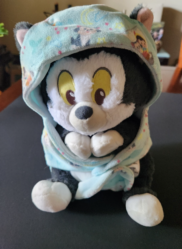Disney Parks Baby Figaro Cat With Blanket from Pinocchio Plush Toy EUC ...
