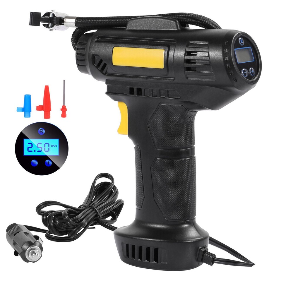 150PSI Car Air Tire Pump Inflator Compressor LED Digital Electric ...