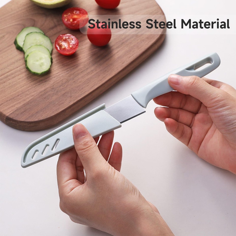 10 Set knife Kitchen Small Paring Knives Ultra Sharp Vegetable and ...