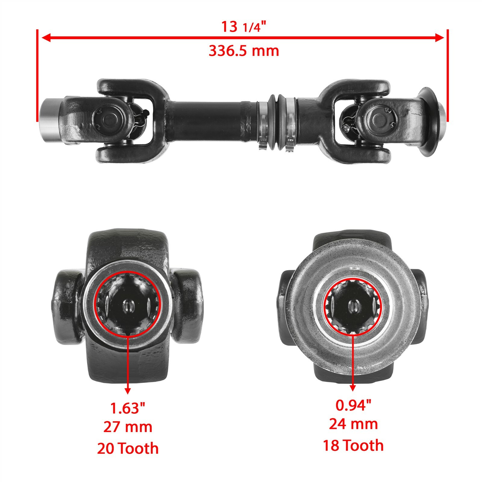 Rear Propeller Drive Shaft Fits CAN-AM Outlander 850 XMR XT XTP STD ...