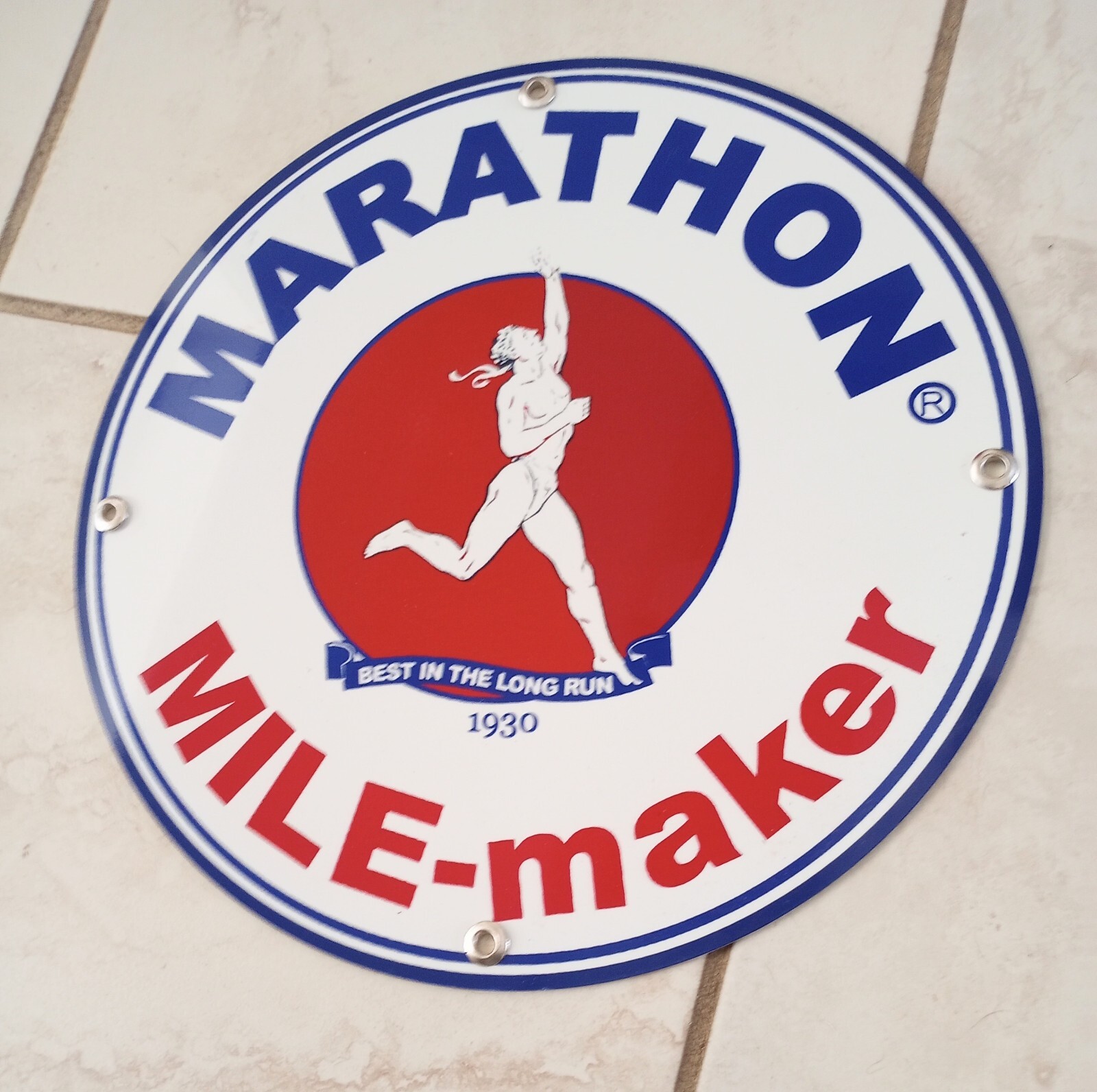 Marathon Gas Oil Gasoline Sign .. Garage .. FREE shipping on any 8 ...