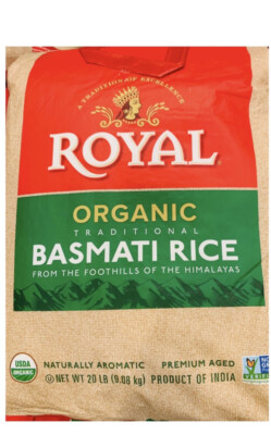 Organic Royal Traditional Basmati Rice 20 Lb | eBay