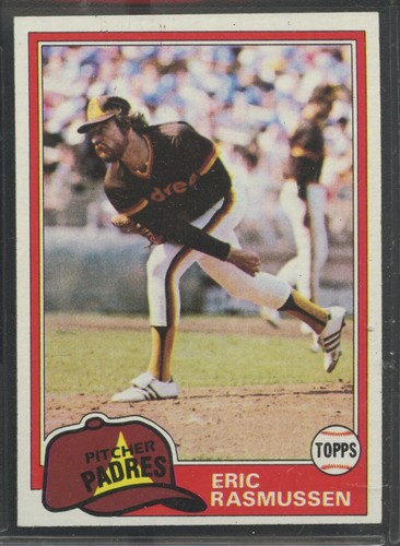 1981 Topps #342 Eric Rasmussen San Diego Padres | eBay