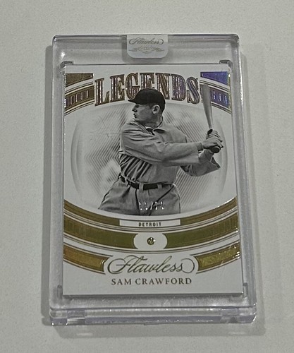 Sam Crawford Detroit Tigers Panini Gold Flawless Gem Stone Card! Serial ...