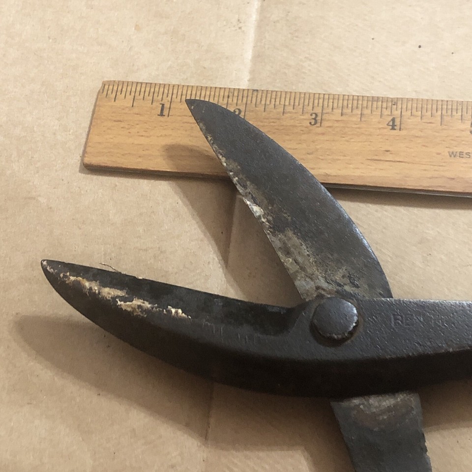 Vintage AntiqueForged Steel BEN HUR 12” TIN SNIPS SHEET METAL SHEARS ...