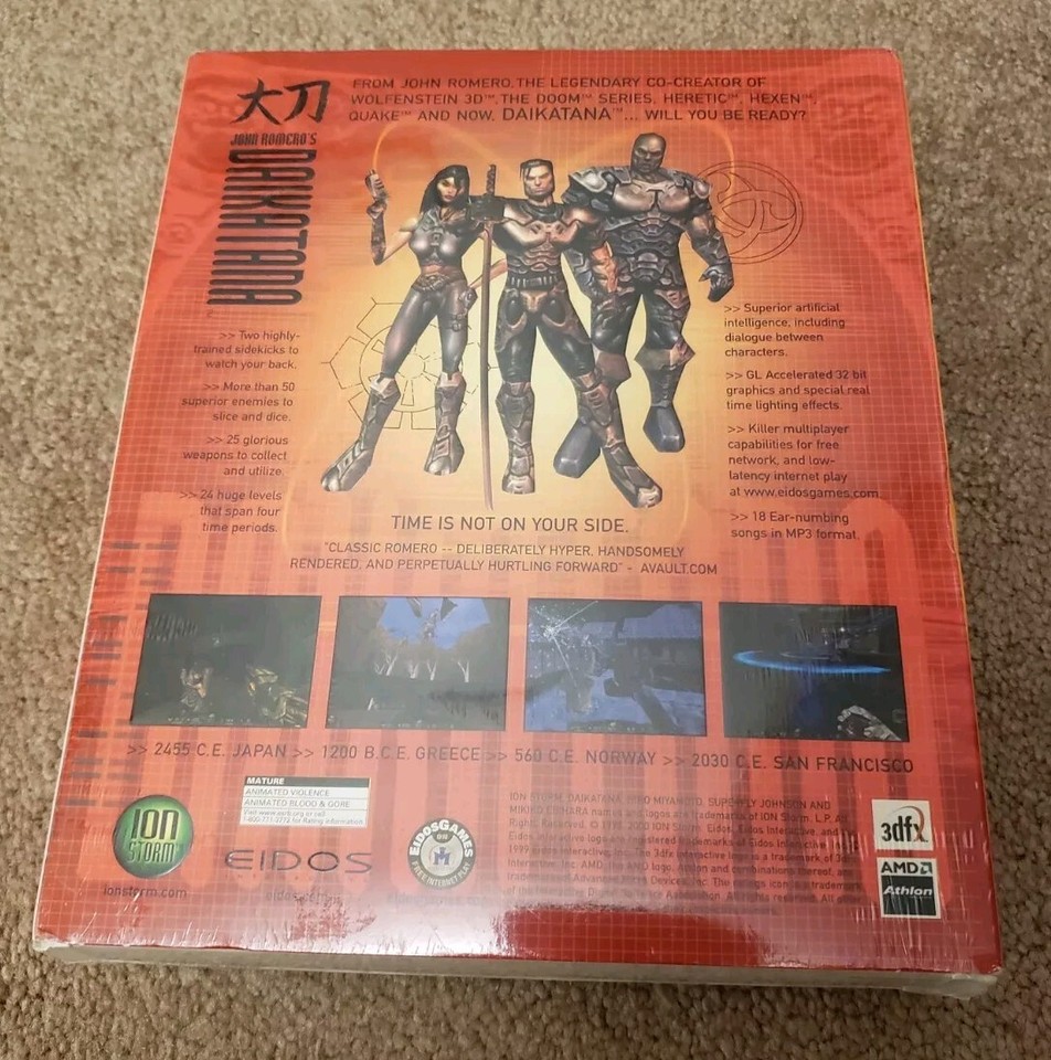 John Romero's Daikatana PC (2000) Big Box PC - NEW SEALED - | eBay