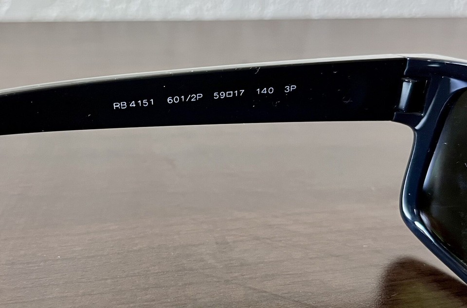 Ray-Ban RB4151 140 mm Anti-Reflective Rectangular Sunglasses - Black ...