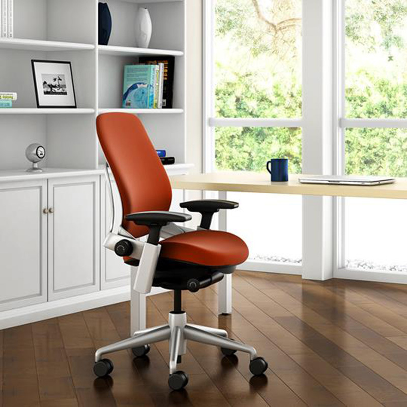Large Steelcase Leap PLUS Adjustable Chair V2 Buzz2 Meadow Fabric 500lb ...