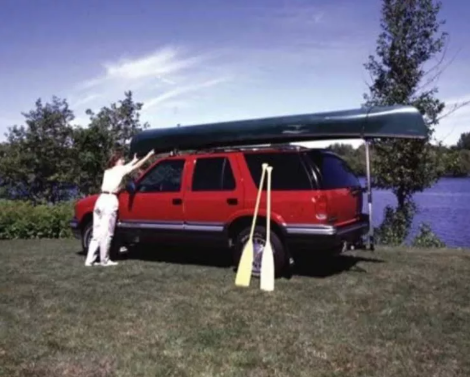 Canoe Loader Rear Steel Hitch Mount Kayak Car Truck SUV One Person Roof ...