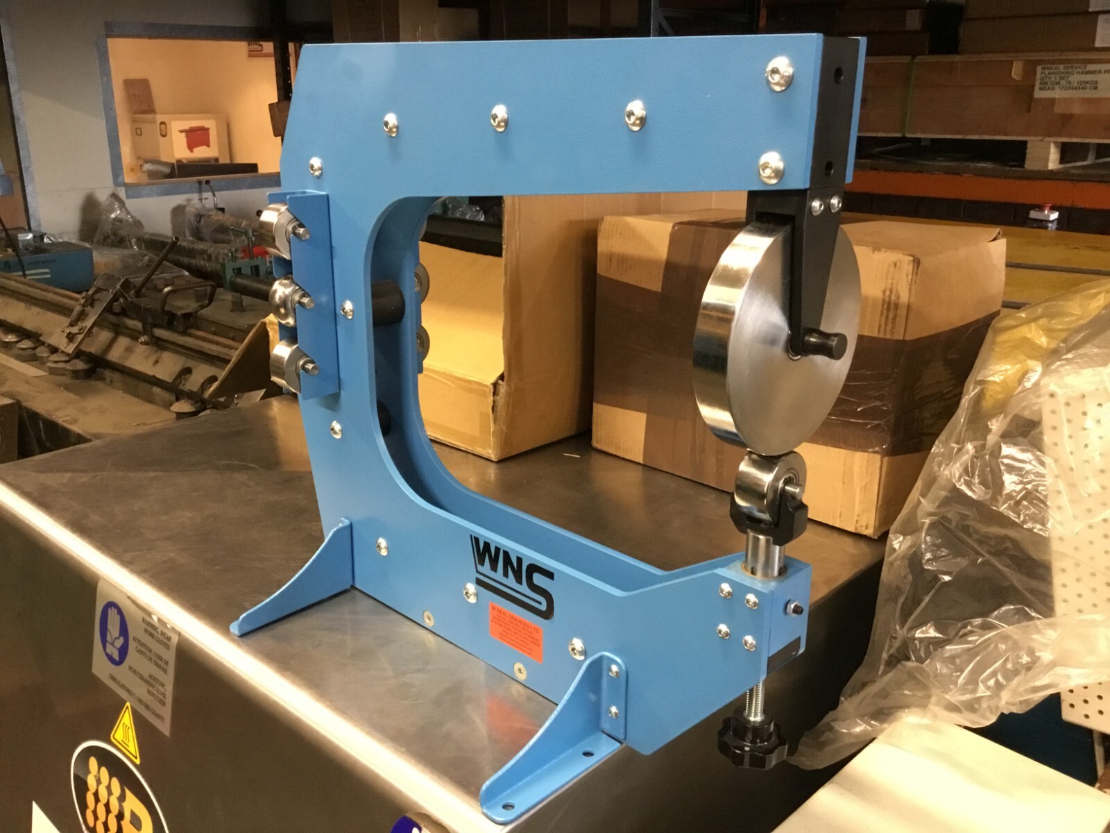 WNS Fabricated English Wheeling Machine 400mm 15 3/4" Throat 1.6mm 7 ...