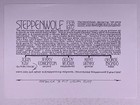 Steppenwolf 1972 Pete Frame Rock Family Tree Twig From The Archive | eBay
