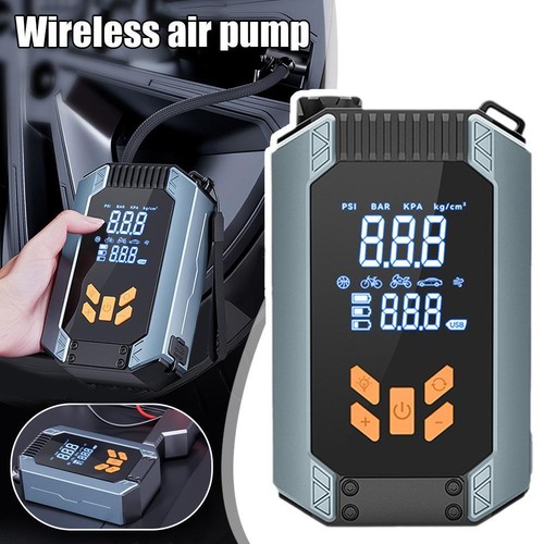 2 In 1 Car Jump Starter & Air Pump 150PSI Air Compressor Power Bank US ...