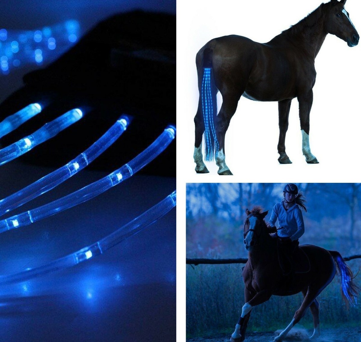 Led Safety Lights For Horses Horse Lamp USB Rechargeable LED Horse