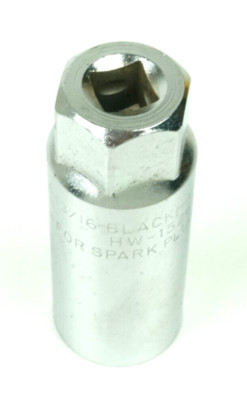 Blackhawk 13/16" 6 Point Chrome Spark Plug Socket 3/8" Drive HW-1526S ...