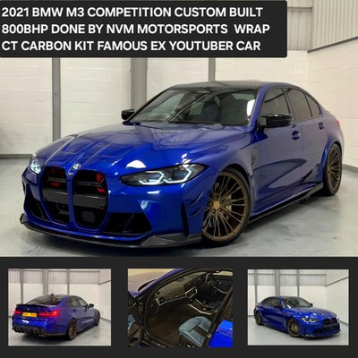 2021 BMW M3 COMPETITION CUSTOM BUILT NVM MOTORSPORTS 800BHP VINYL WRAP ...