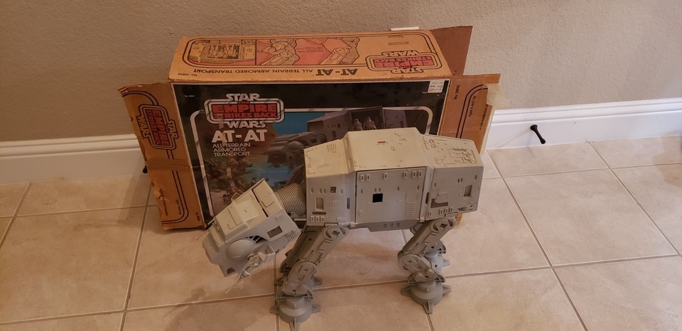 Vtg Star Wars AT-AT Walker Vehicle 1981 Kenner Incomplete With Original ...