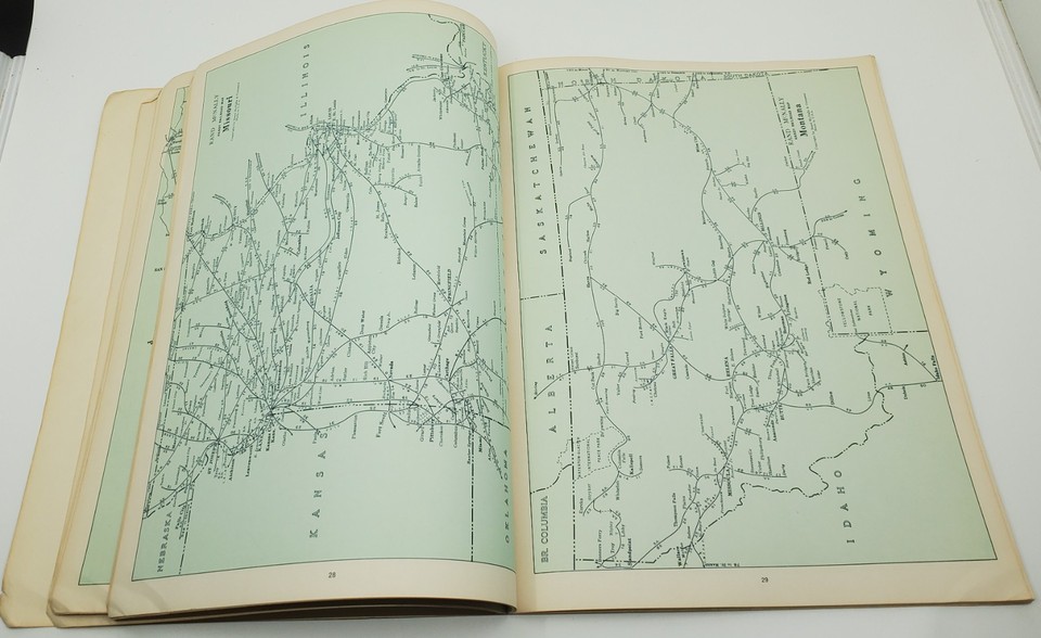 Handy Railroad Atlas of the United States 1978 Rand McNally Railroad ...