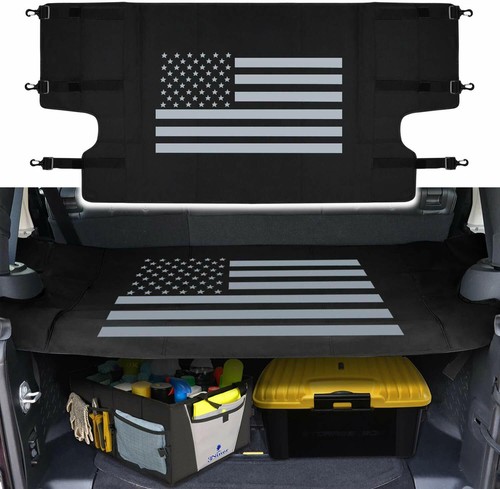 Rear Trunk Cargo Cover Security Shield For Jeep Wrangler JK JKU 4-Door ...