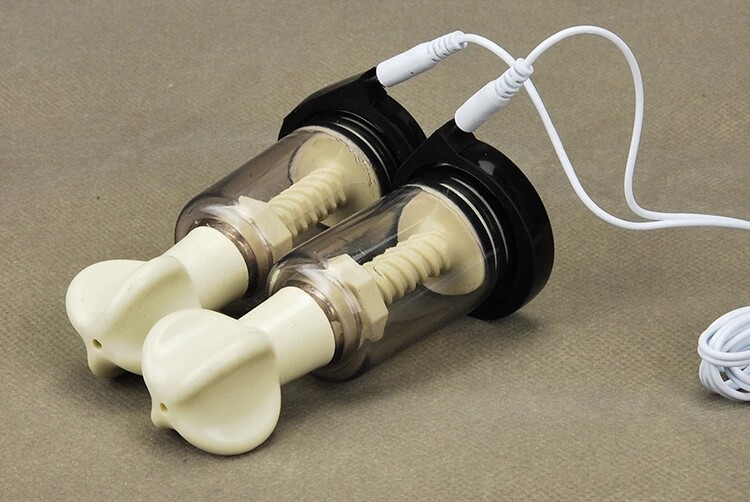 E-Stim-Clitoris-Nipple-Vacuum-Sucker-ElectroShock-Female-Breast-Pump-Therapy USA | eBay