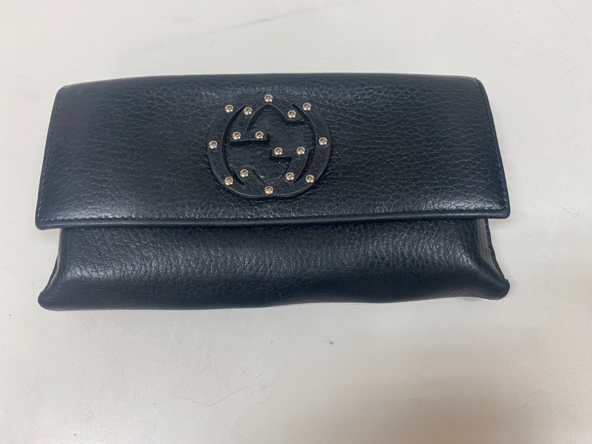 Gucci Studded Soho Continental Wallet Black 231843 | eBay Gucci Studded Soho Continental Wallet Black 231843 | eBay