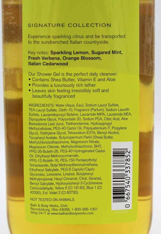 3 Bath & Body Works Sparkling Limoncello Shower Gel Sealed Discontinued ...