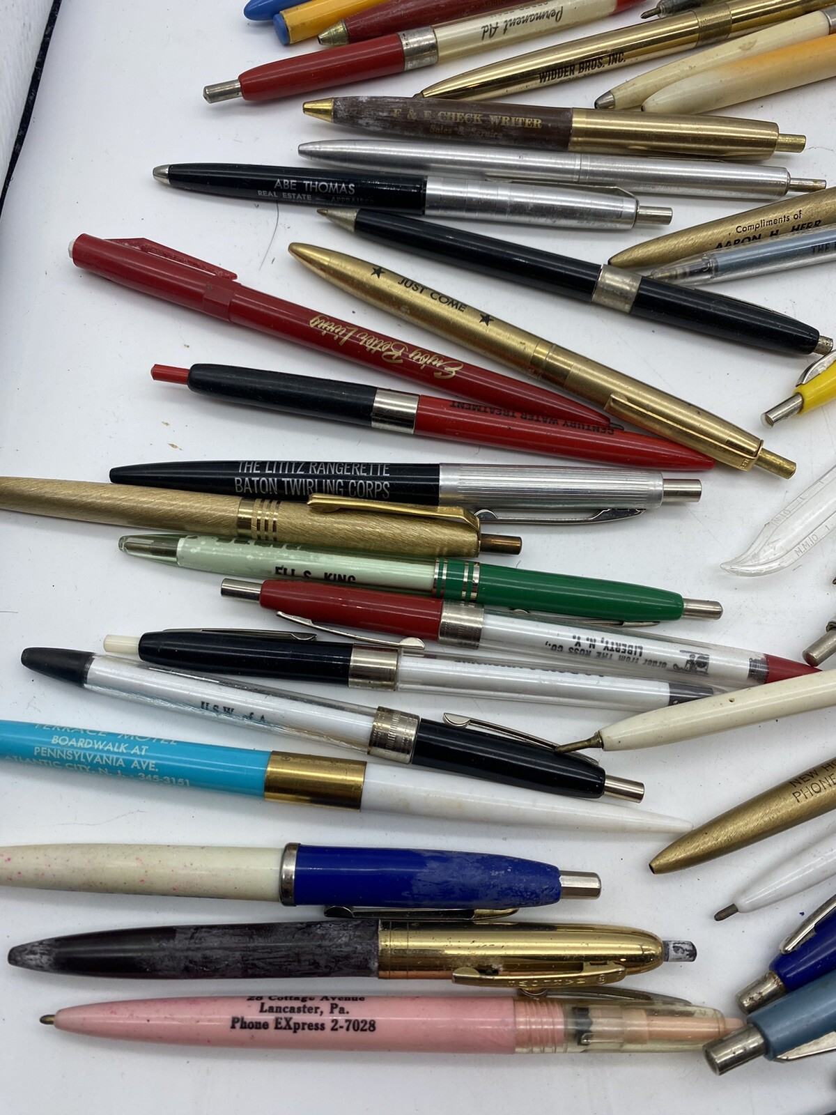 Vintage Lot of Advertising Ballpoint Pens As Is Estate Find Some Rare ...