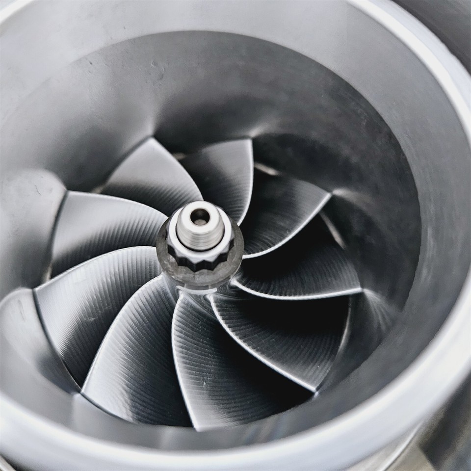 High Flow G25 550 Curved Point Milled Compressor Wheel Turbo 0.72 Vband ...