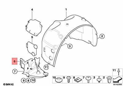 Genuine BMW E85 E86 Coupe Roadster Engine Splash Shield Left OEM ...