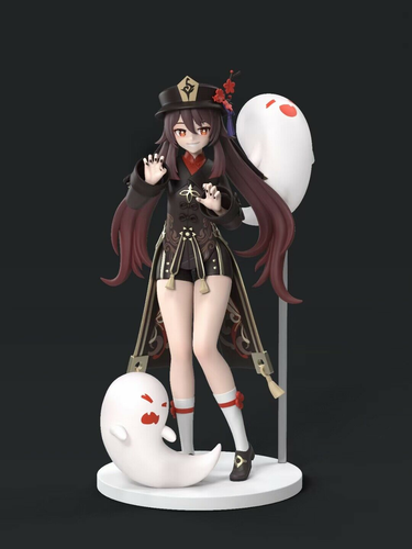 In Stock 18cm Genshin Impact Hutao Figure Model Toy PVC Collection ...