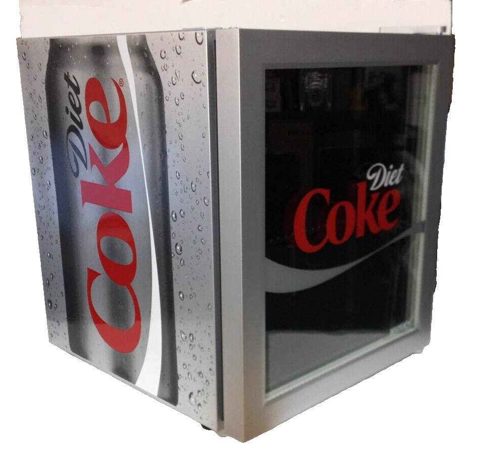 Husky Diet Coke Drinks Table Top 48L Mini Fridge Drinks Chiller W ...