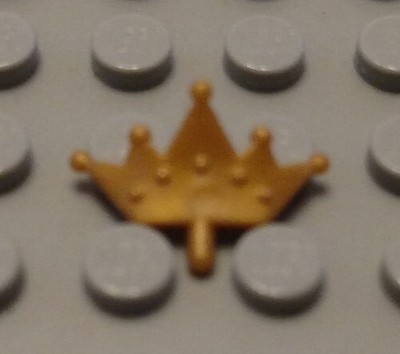 New LEGO Pearl Gold Friends Girls Princess Crown Minifigure Accessory ...