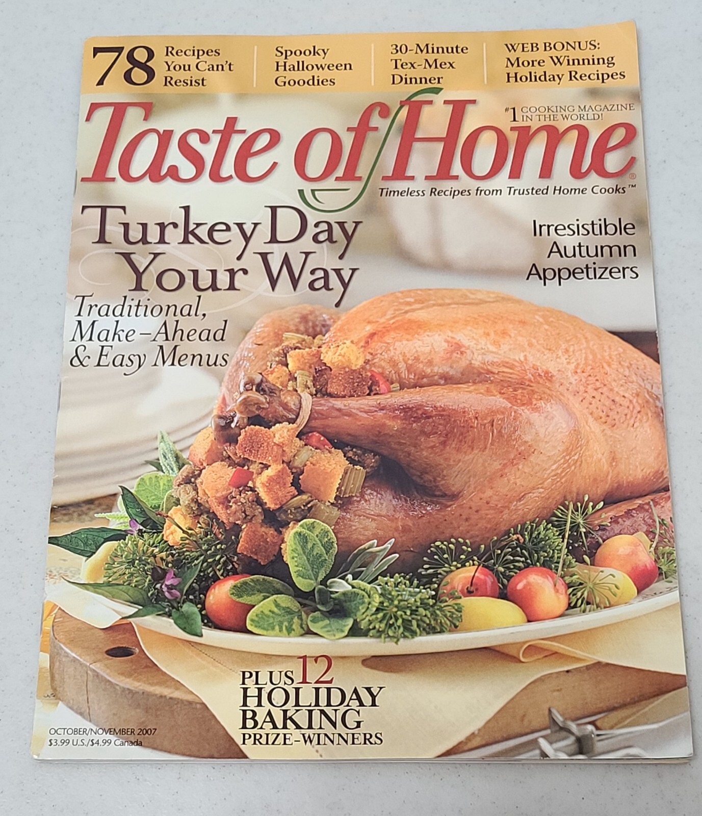 Lot of 7 - Taste of Home Magazines Back Issues 2003, '05, '06, '07 ...