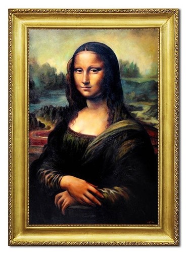 Leonardo Da Vinci-Mona Lisa-105-75cm-Ölgemälde Hand Painted with Frame ...