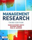 Management Research (SAGE series in Management Research) by Easterby ...