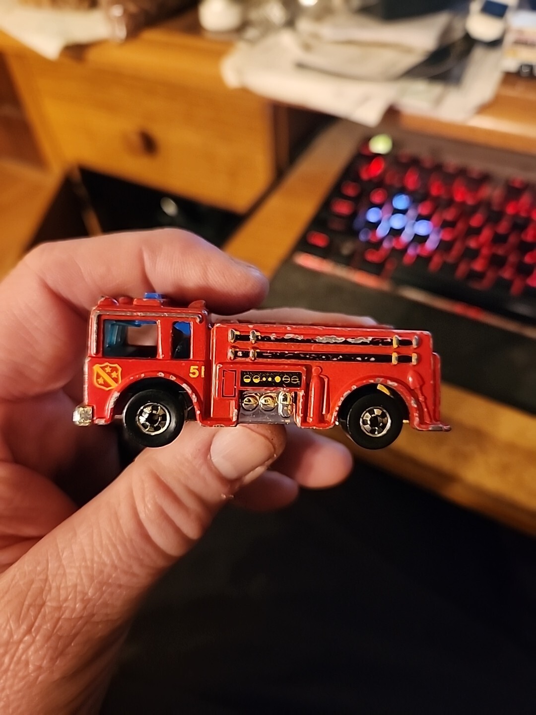 Mattel Hot Wheels "Fire-Eater" Fire Engine 51 Red w Blackwalls 1976 | eBay