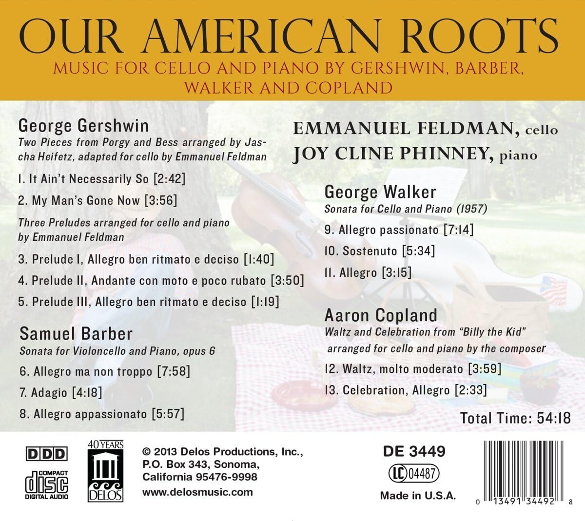 Gershwin Our American Roots, Emmanuel Feldman, Joy Cline Phinney ...