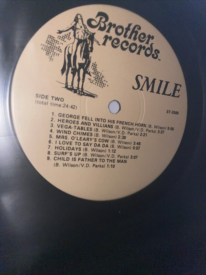 The Beach Boys – Smile RARE LP (NM-) [1st US Press, 1983] BROTHER PSYCH ...