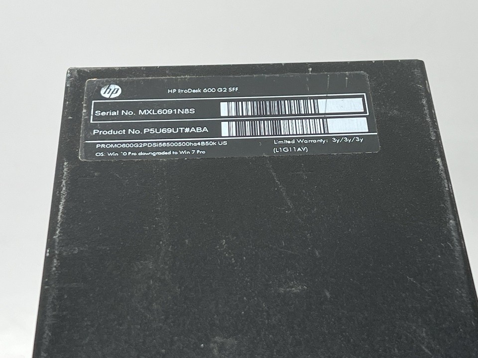 HP ProDesk 600 G2 SFF, Core i5-650, 3.20GHz, 8GB RAM, No HDD/OS/Adapter ...