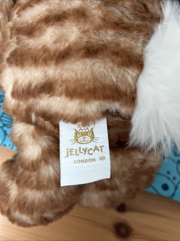 Jellycat Medium BASHFUL LUXE BUNNY JUNIPER Plush soft NWT Authentic W ...