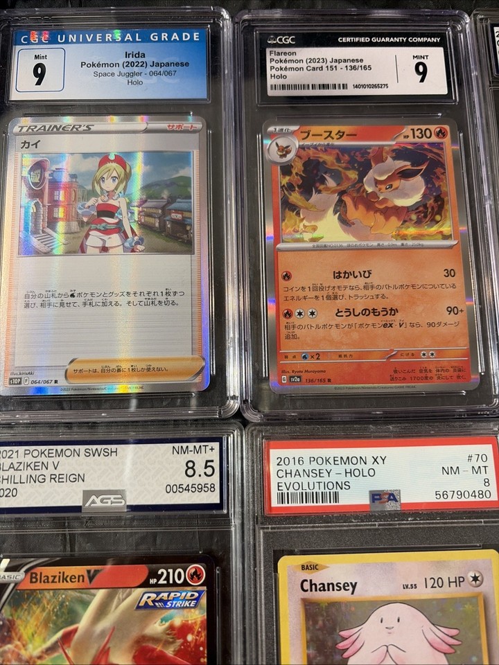 Pokémon TCG Lot Of 7 Graded Slabs PSA, AGS & CGC Chaney XY Evolution ...
