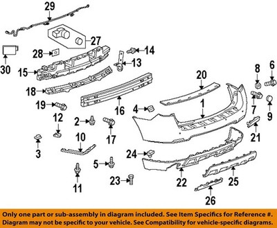 GM OEM 10-17 Equinox Rear Bumper Bumper Components-Upper Support ...
