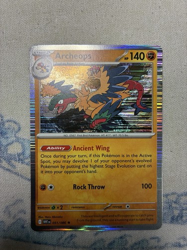 Archeops 051/086 - Holo Rare - White Flare WHT - NM/M - Pokemon Card ...