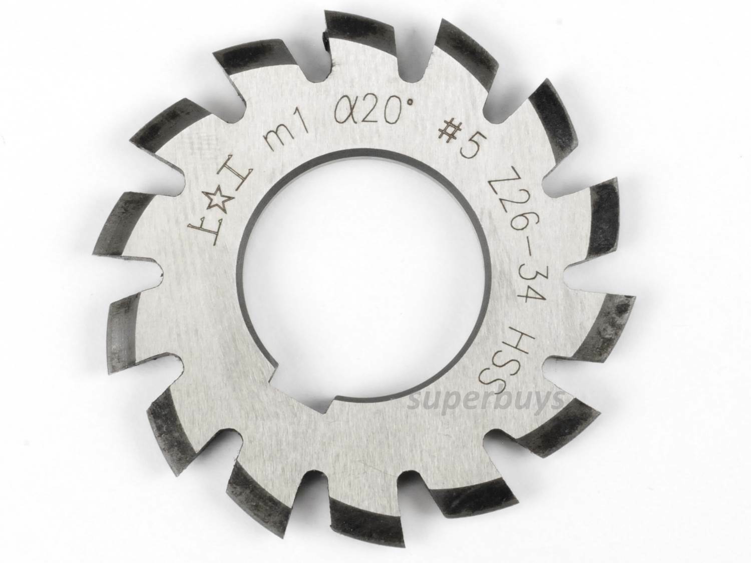 M1 No.5 20 Degree HSS Involute Module Gear Cutter Rack Milling Lathe ...