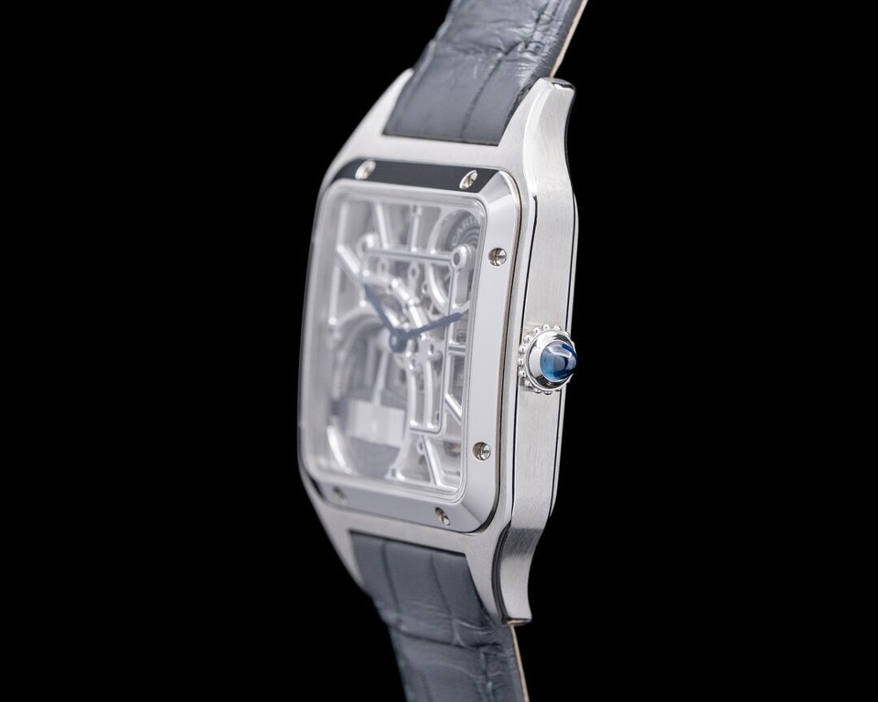 Cartier WHSA0032 Santos Dumont SS Skeleton Dial 2024 | eBay