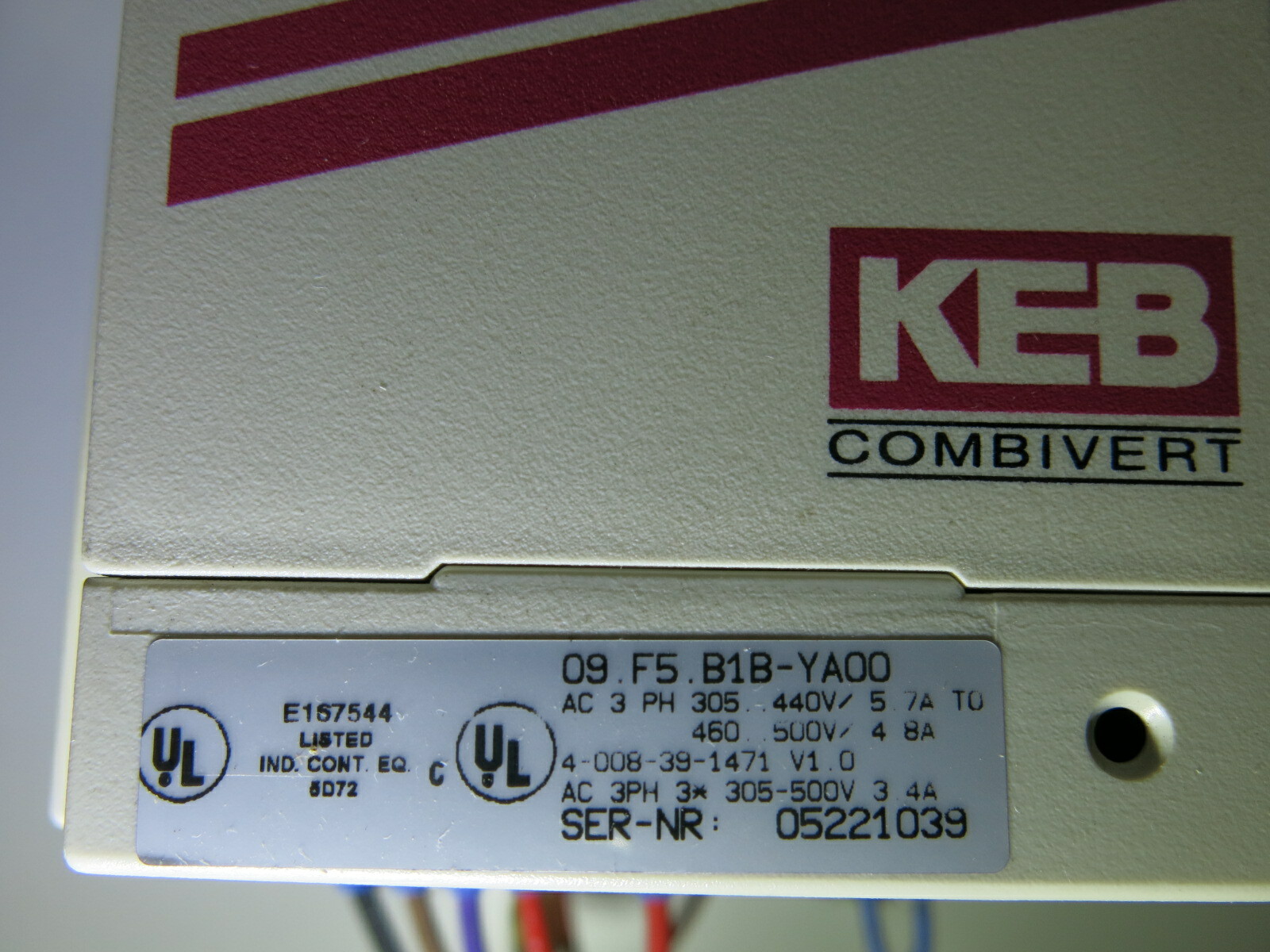 KEB COMBIVERT 09.F5.B1B-YA00 SERVO DRIVE | eBay